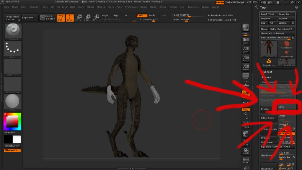 Zbrush Need Help With Texturing Problem Mesh Deforms Skyrim Non Adult Mods Loverslab