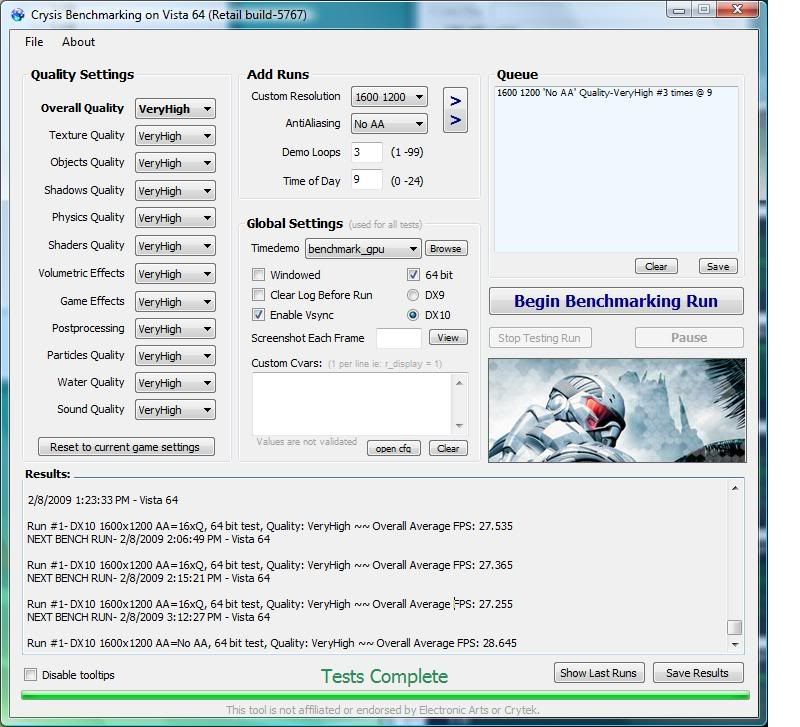 Underdog Crysis Benchmark! | Overclock.net