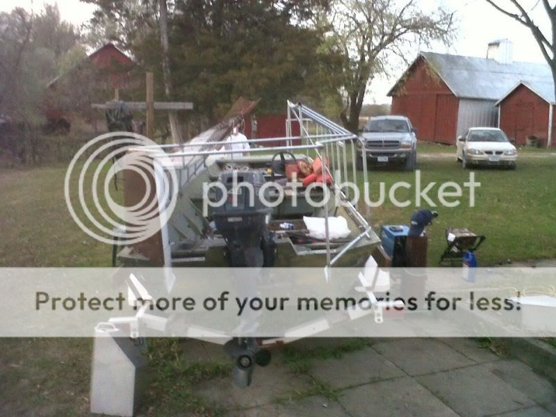 18' Jon boat with fixed blind (new pics) | Duck Hunting Forum